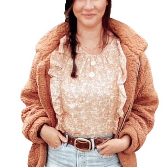 Universal Thread | Tops | Universal Thread Floral Ruffle Cottagecore ...